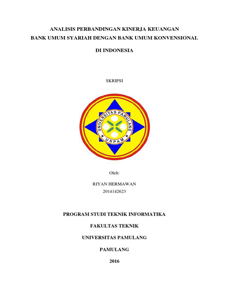 Analisis Perbandingan Kinerja Keuangan Bank Umum Syariah Dengan Bank Konvensional Di Indonesia ...