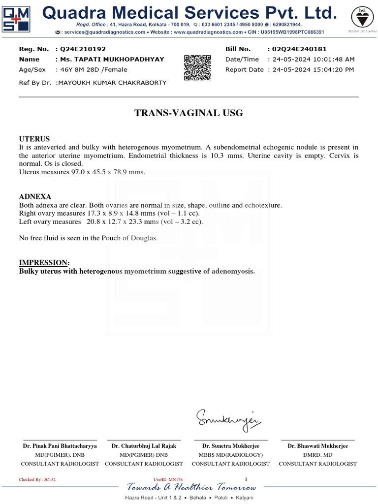 Usg Routine | PDF | Science & Mathematics