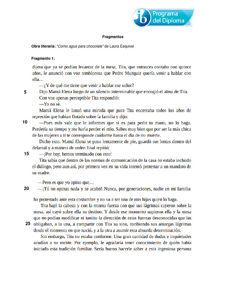 051506-0043_LENGUA Y LITERATURA NS_FRAGMENTOS ORAL INDIVIDUAL | PDF