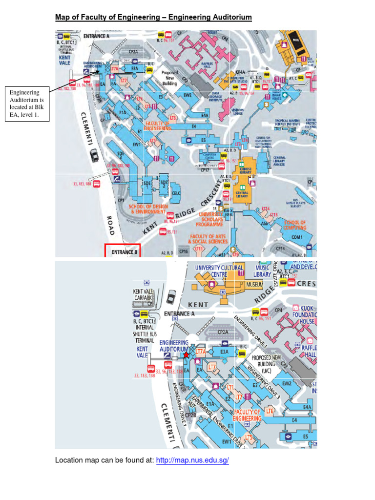 Map of NUS - Eng Auditorim - ECE Orientation 2015 | PDF