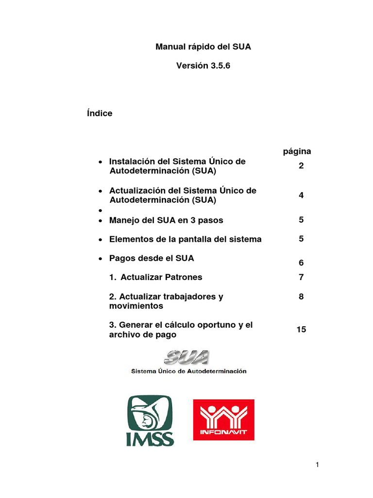 INSTALACIÓN DEL SISTEMA ÚNICO DE VALIDACIÓN (SUA) | PDF | Archivo de ...