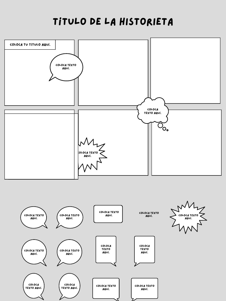 Blanco 6 Paneles Cómic | PDF
