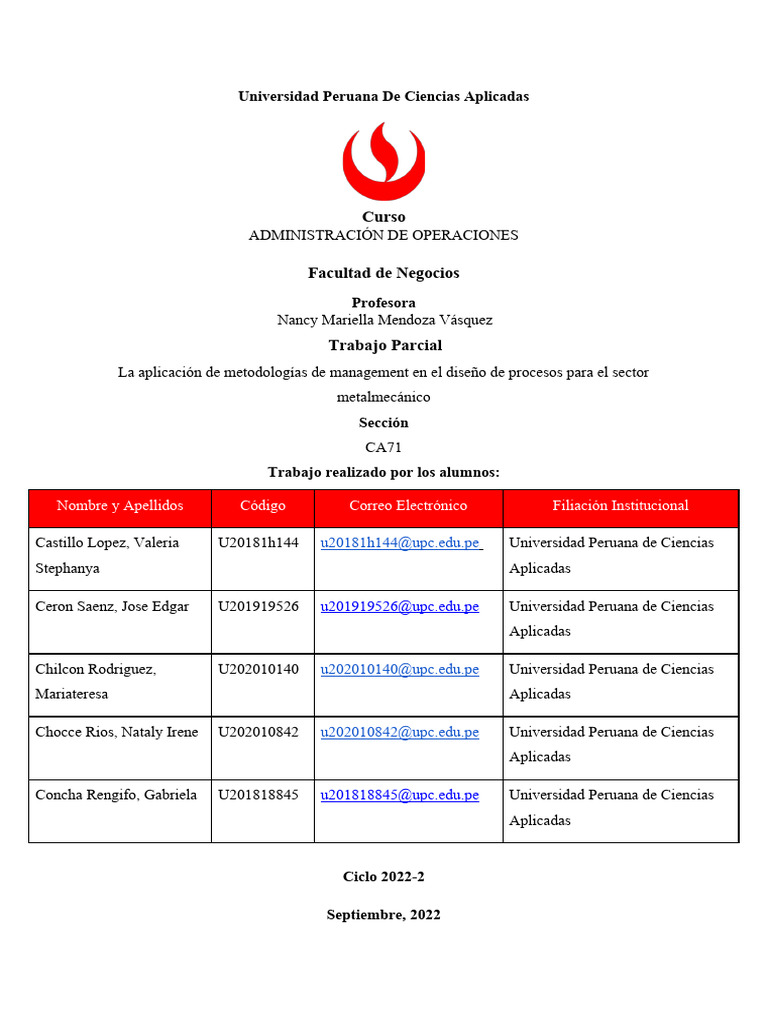 Ensayo OPE - Grupo 2 | PDF | Lean Manufacturing | Cadena de suministro