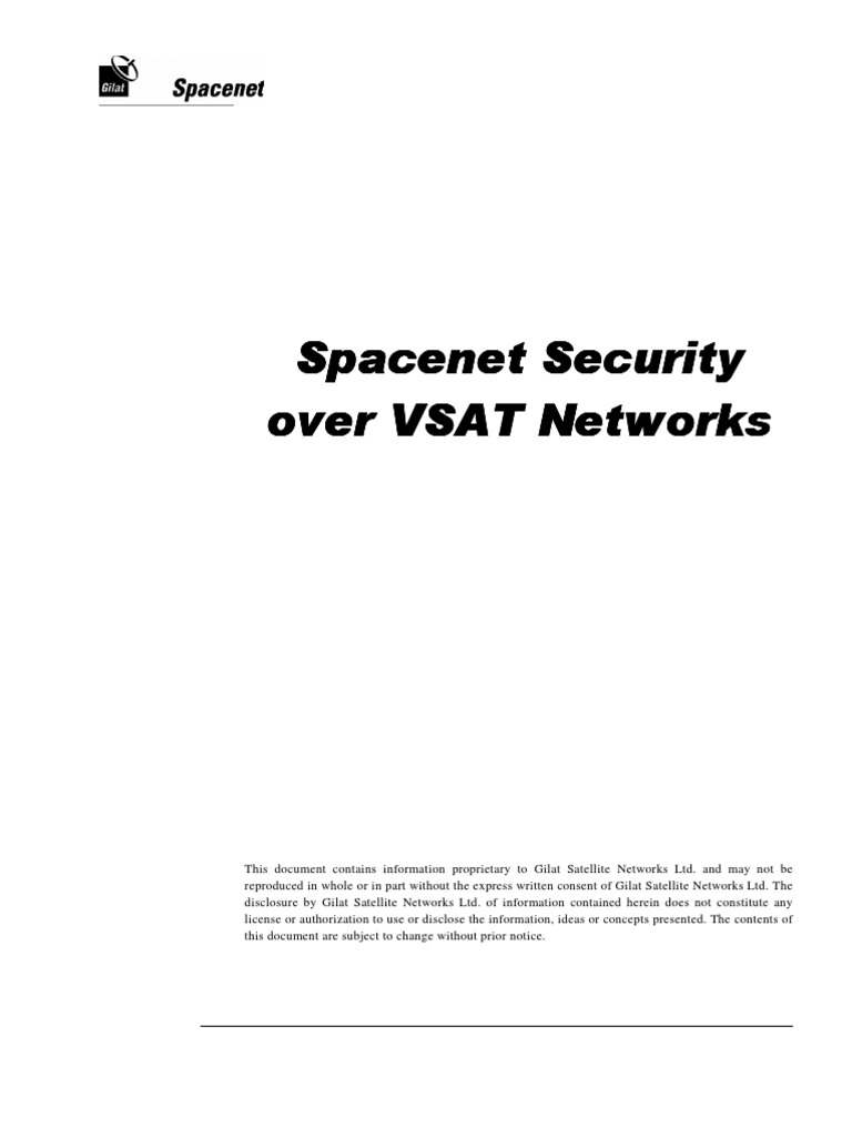 VSAT Security Overview | PDF | Virtual Private Network | Computer Network