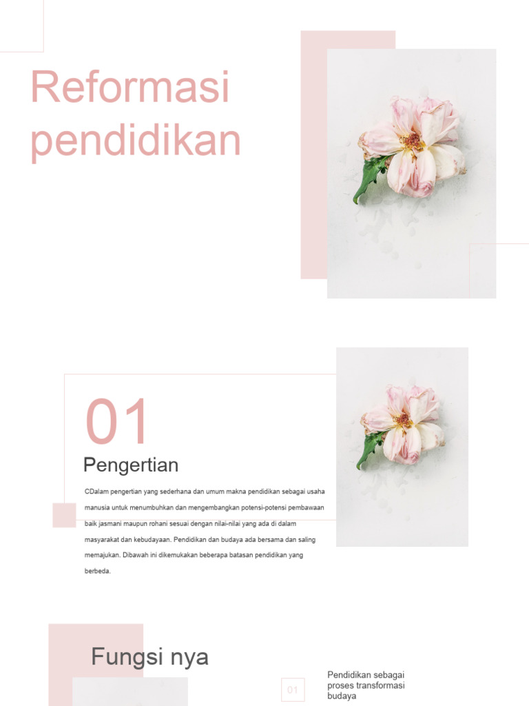 Powerpoint Reformasi Pendidikan | PDF