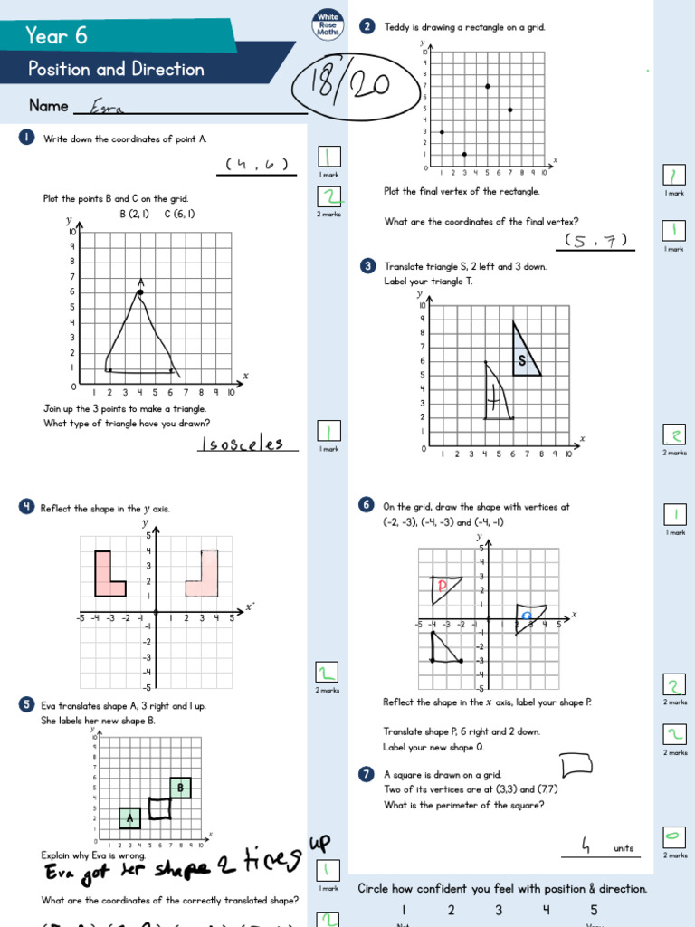6.1.6year 6 Position and Direction | PDF | Shape | Geometry