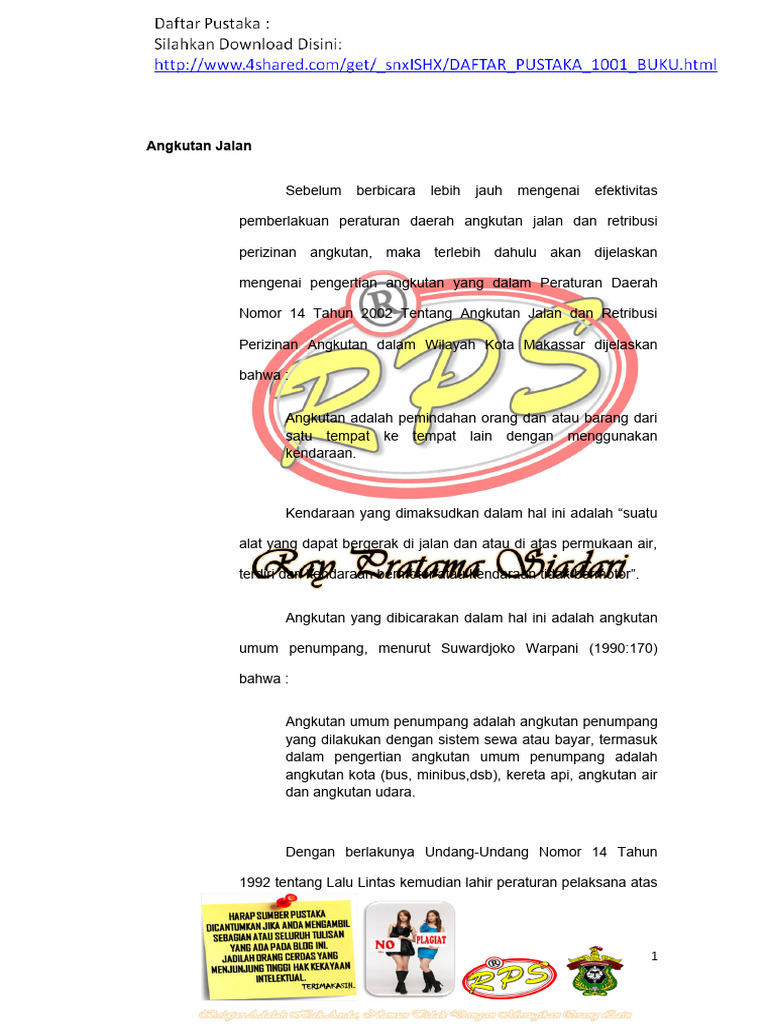 Angkutan Jalan, Retribusi, Perizinan | PDF