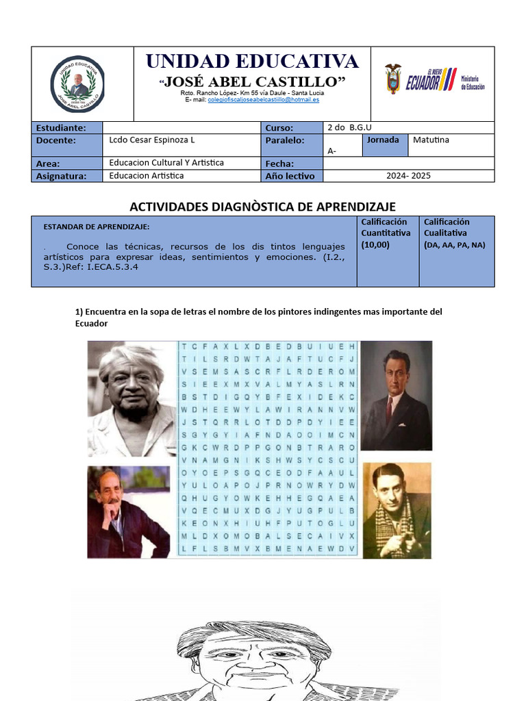 Actividad ECA para 2 Do Bachillerato | PDF