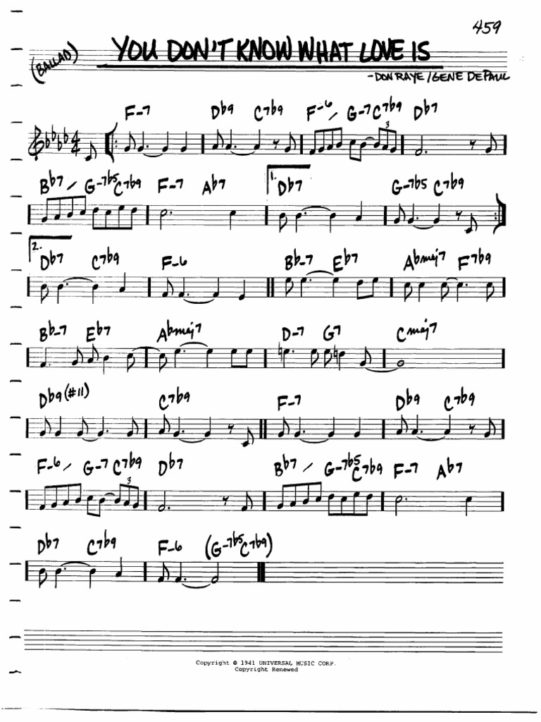 You dont know what love is | PDF