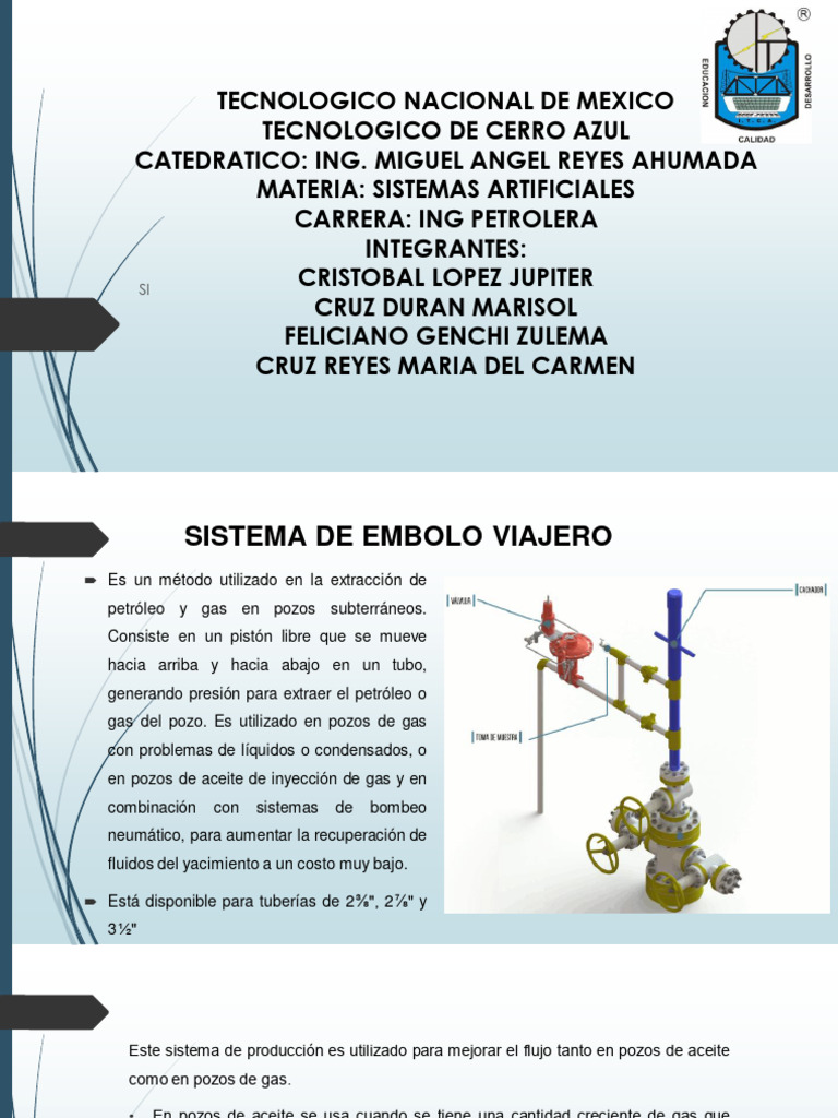Sarta de Velocidad y Embolo Viajero | PDF | Gases | Perforación