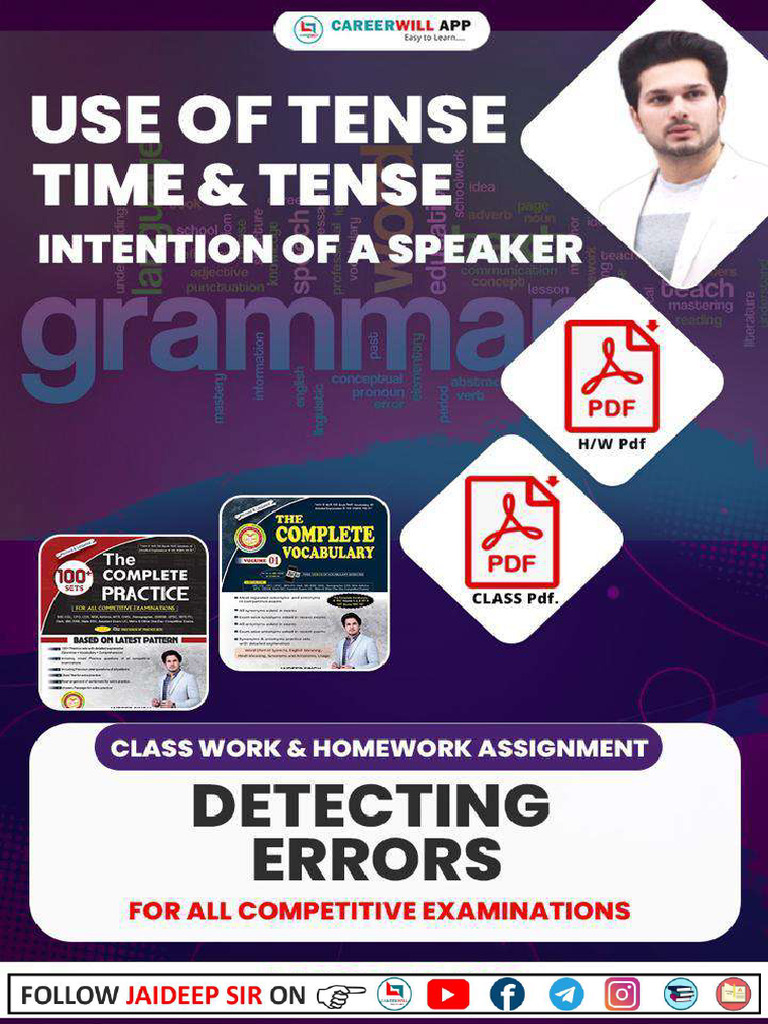 English Grammar Error Correction Guide | PDF | Grammatical Tense | Grammar
