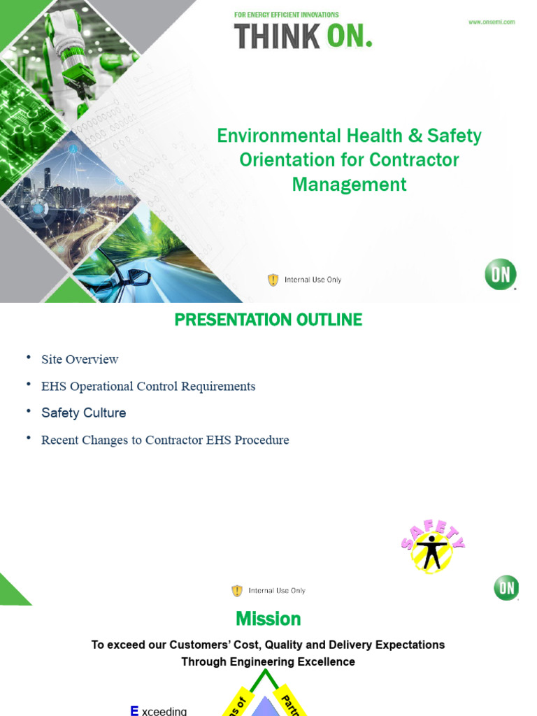 Contractors EHS Orientation - Rev8Jan20 | PDF | Occupational Safety And Health | Forklift