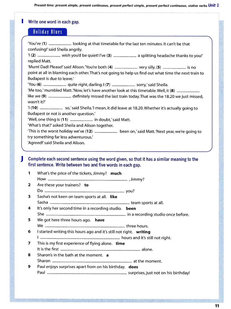 Destination B2. Grammar Vocabulary with Answer Key-pages-13 | PDF