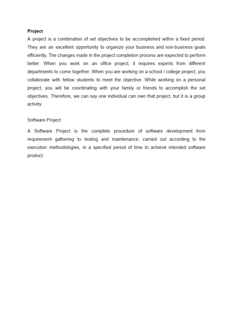 Software Project Management Concepts - N | PDF | Project Management ...