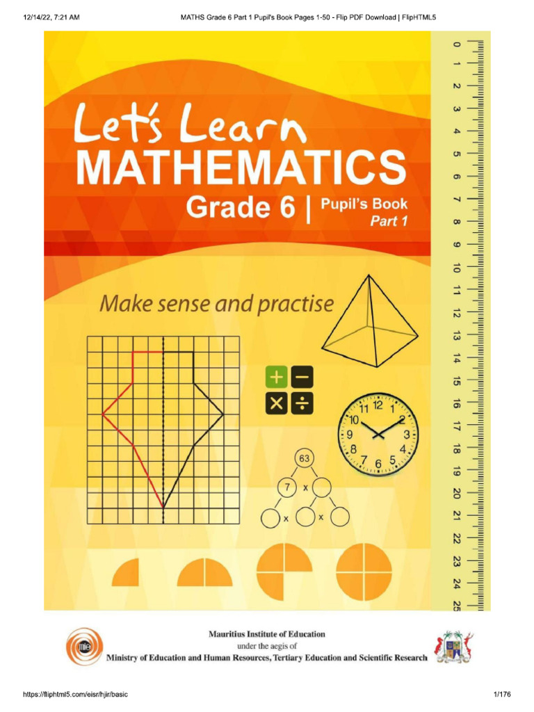 MATHS Grade 6 Part 1 Pupil - S Book Pages 1-50 - Flip PDF Download ...