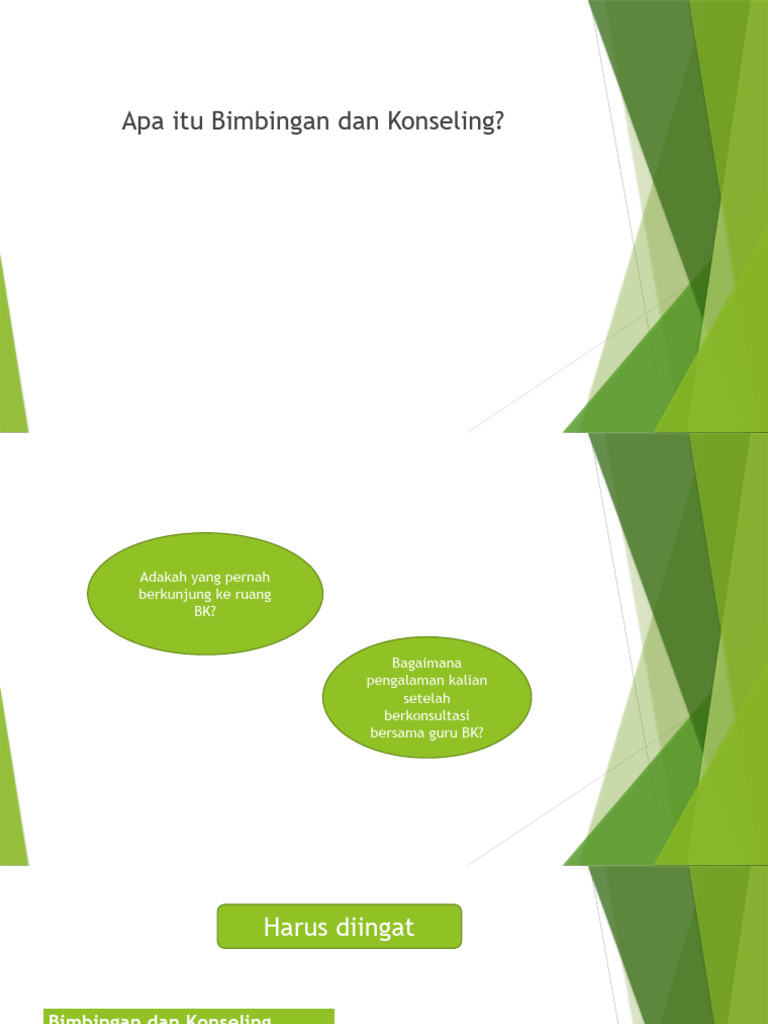 PENGENALAN Layanan BK Di Sekolah | PDF | Karier & Perkembangan | Pengembangan Diri