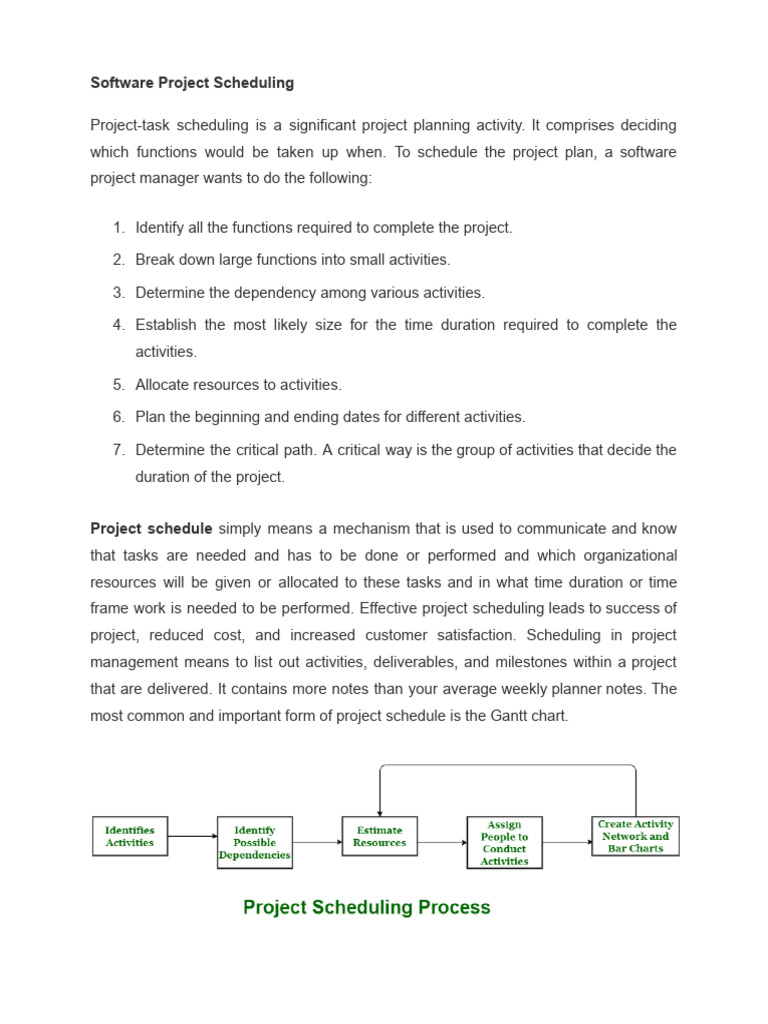 Software Project Scheduling - N | PDF | Scrum (Software Development ...