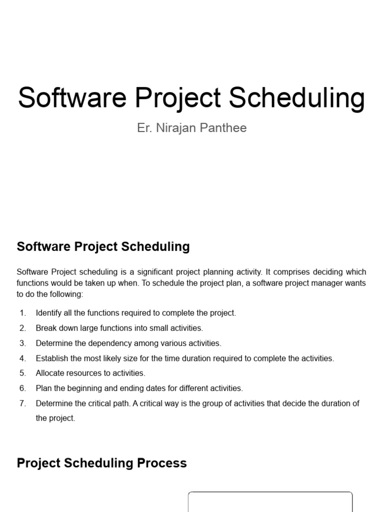 Software Project Scheduling Essentials | PDF | Scrum (Software ...