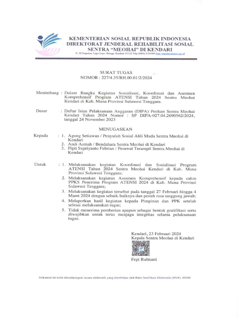 Laporan Perjadin Sosialisasi, Koordinasi Dan Assesmen Di Kab - Muna | PDF