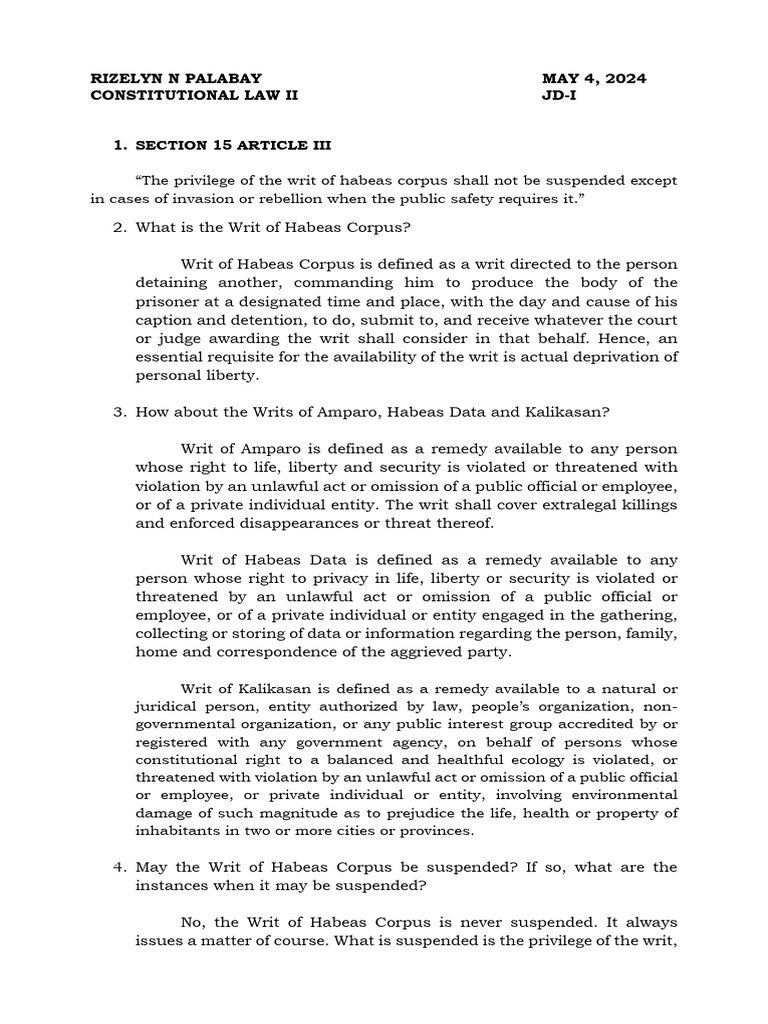 quiz | PDF | Right To Silence | Self Incrimination