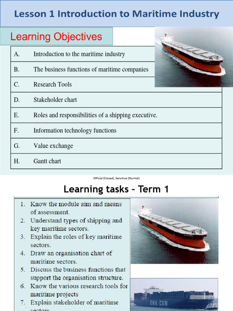 L2.1 - Organisation Structure and Business Functions | PDF | Cargo | Ships