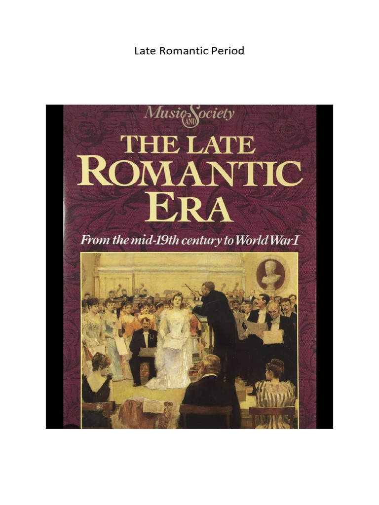 Late Romantic Period | PDF | Richard Strauss | Giacomo Puccini