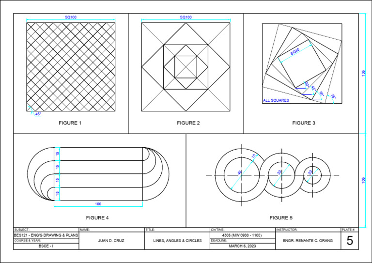 Plate 6 Engineering Drawing and Plans 2nd Sem AY 2022 2023 | PDF ...