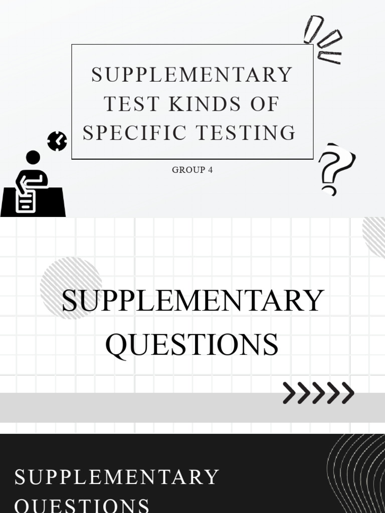 Supplementary Test | PDF | Polygraph