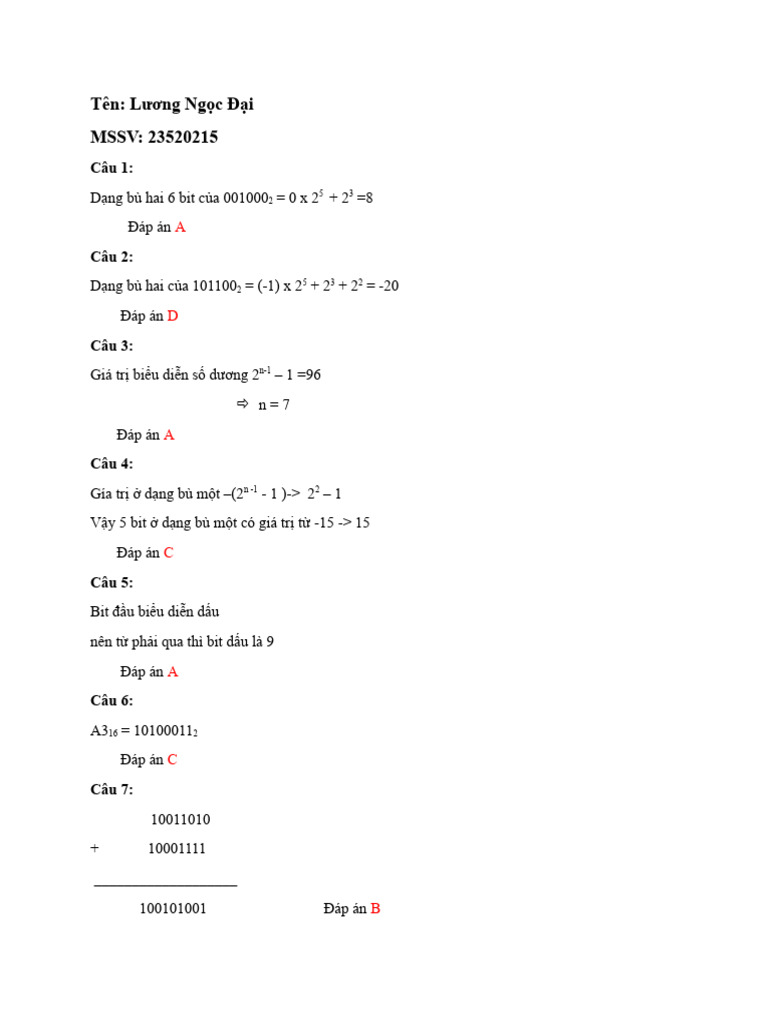 Tên: Lương Ngọc Đại MSSV: 23520215 | PDF