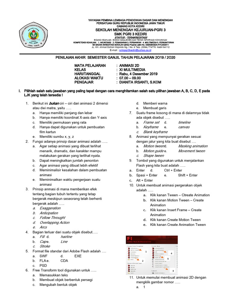 Soal Animasi Fix | PDF