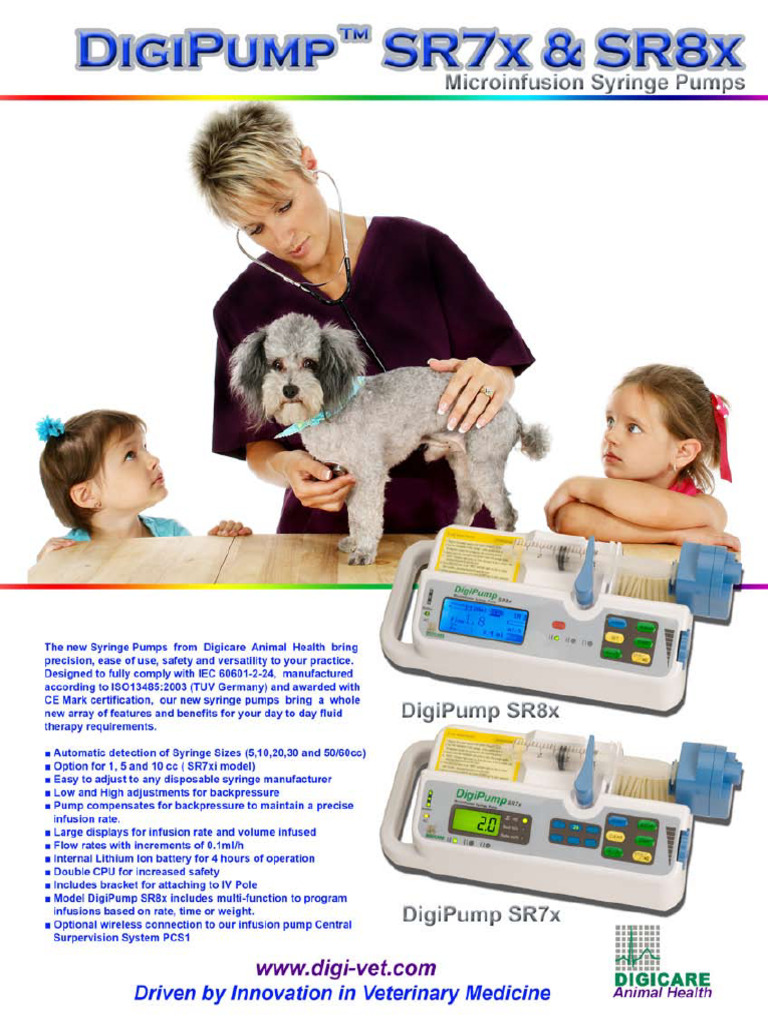 DigiPump SR7x & SR8x Digicare Animal Health Rev 1 | PDF