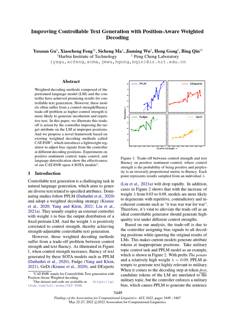 ACL Findings - 2022 - Yuxuan Gu - Improving Controllable Text Generation With Position Aware ...