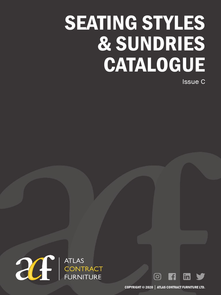 Atlas Contract Furniture Seating Styles Sundries Catalogue Issue C ...
