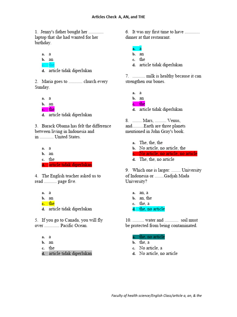 Quiz Article A An The | PDF | Local Interstellar Cloud | Planets