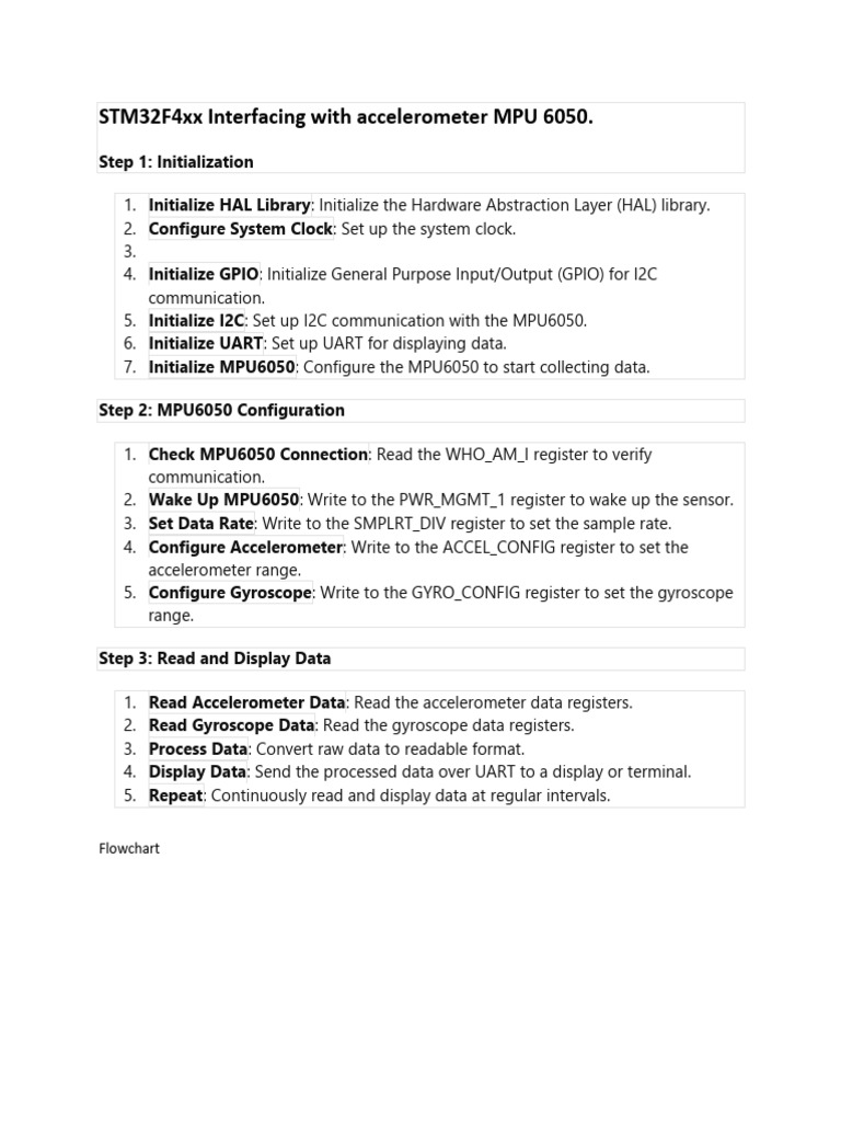 STM32F4xx Interfacing With Accelerometer MPU 6051 | PDF | Error Detection And Correction | Data ...
