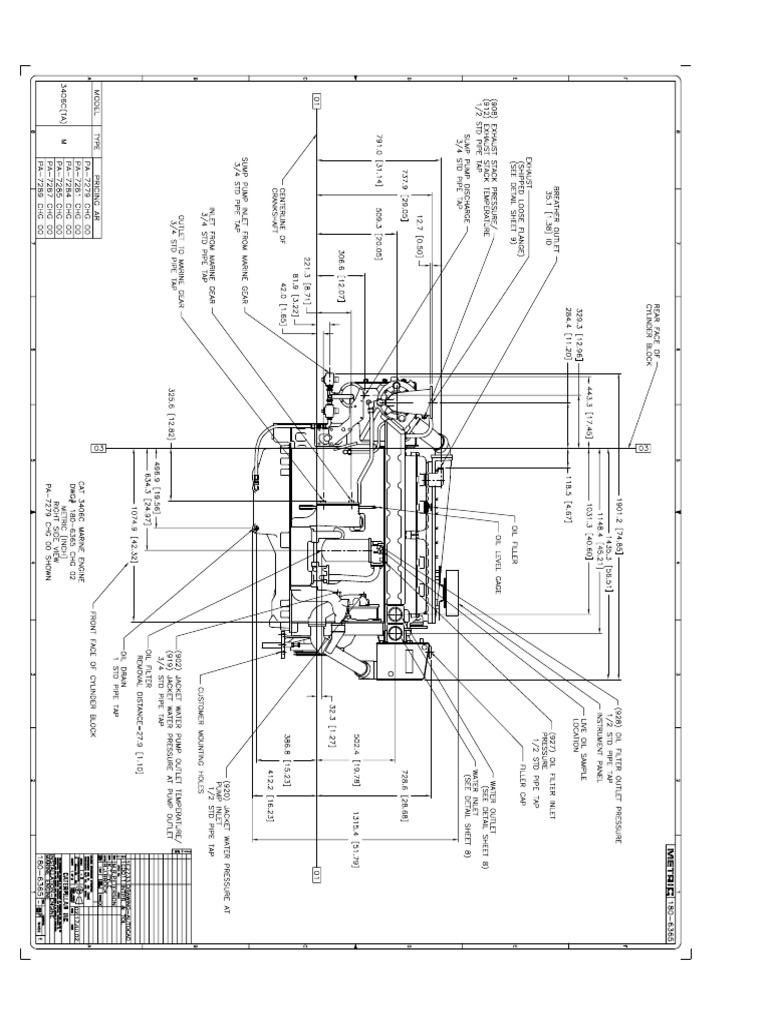 3406C 310hp GA DWG | PDF