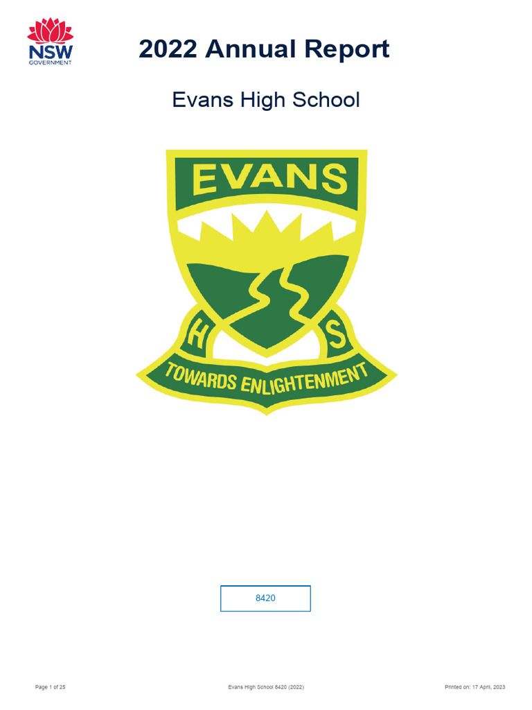 2022 Evans High School Annual Report | PDF | English As A Second Or ...