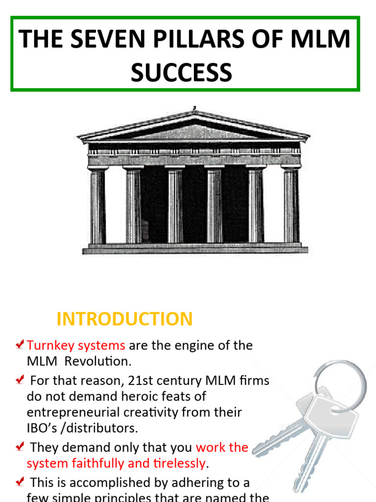 The 7 Pillars of MLM Success | PDF | Multi Level Marketing