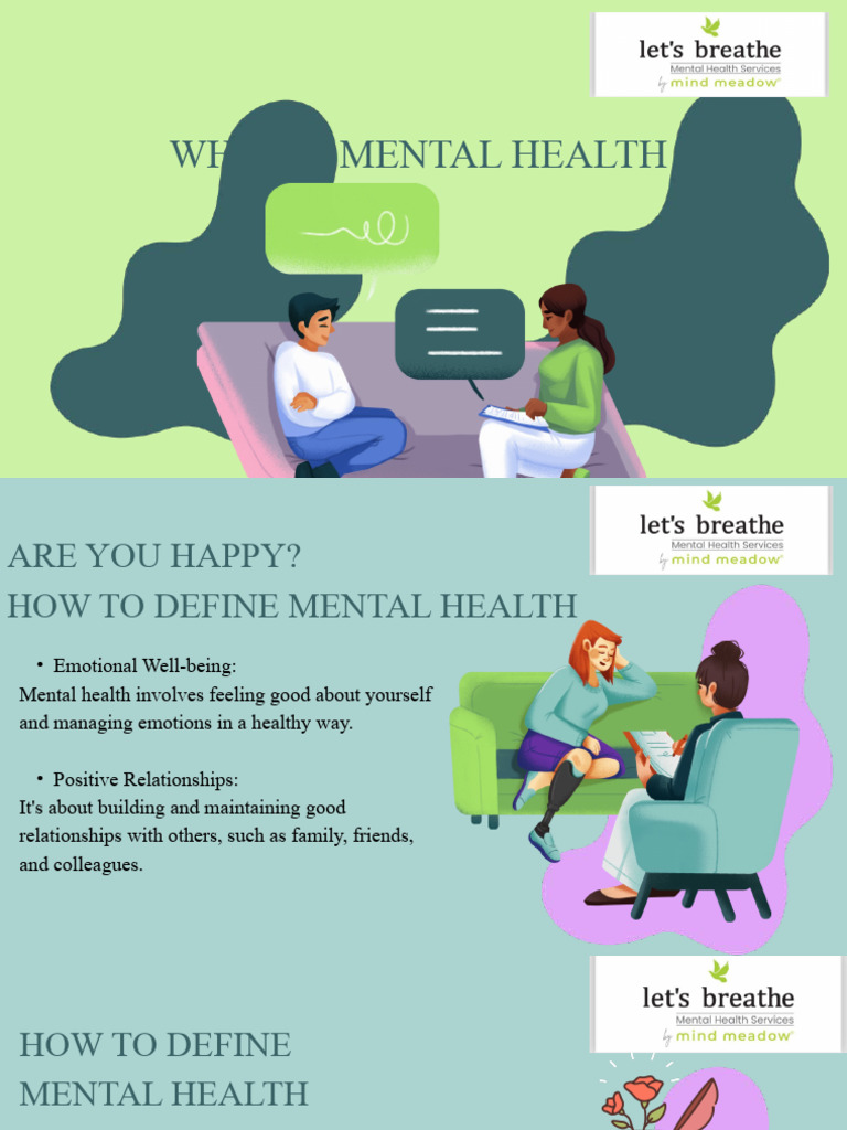 Mental Health Presentation | PDF | Mental Health | Anxiety