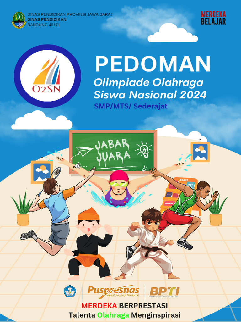 Pedoman O2SN Jabar - SMP Tahun 2024 | PDF
