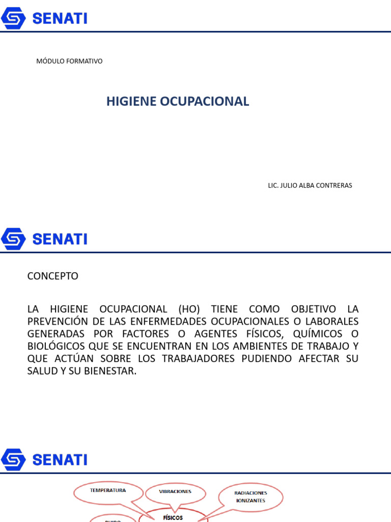 HIGIENE OCUPACIONAL | PDF | Higiene Ocupacional | Seguridad y salud ocupacional