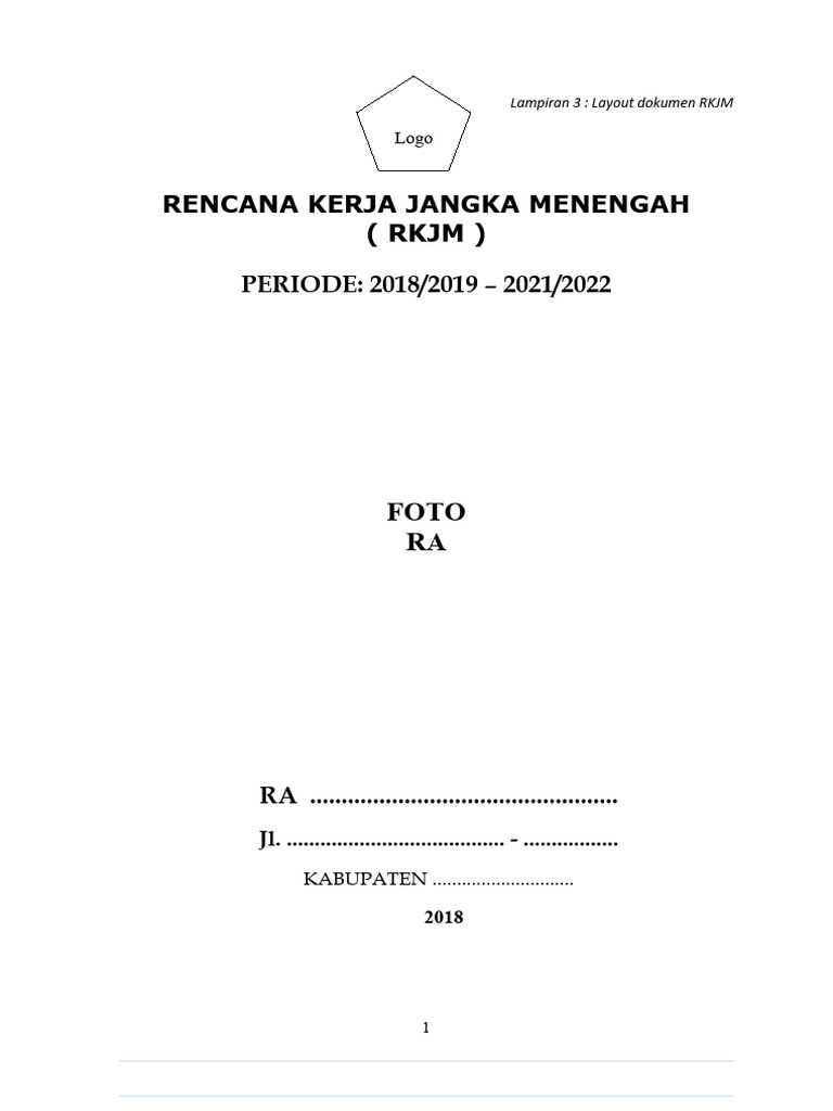 Lampiran 3 Layout RKJM | PDF