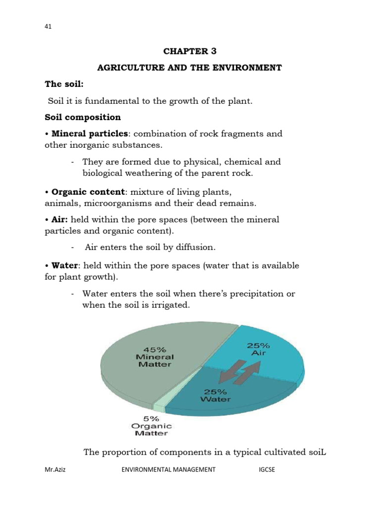 IGCSE CAIE Environmental Management Chapter 3 Note | PDF | Plant ...