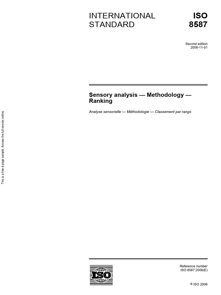 ISO_8587-2006 | PDF | International Organization For Standardization