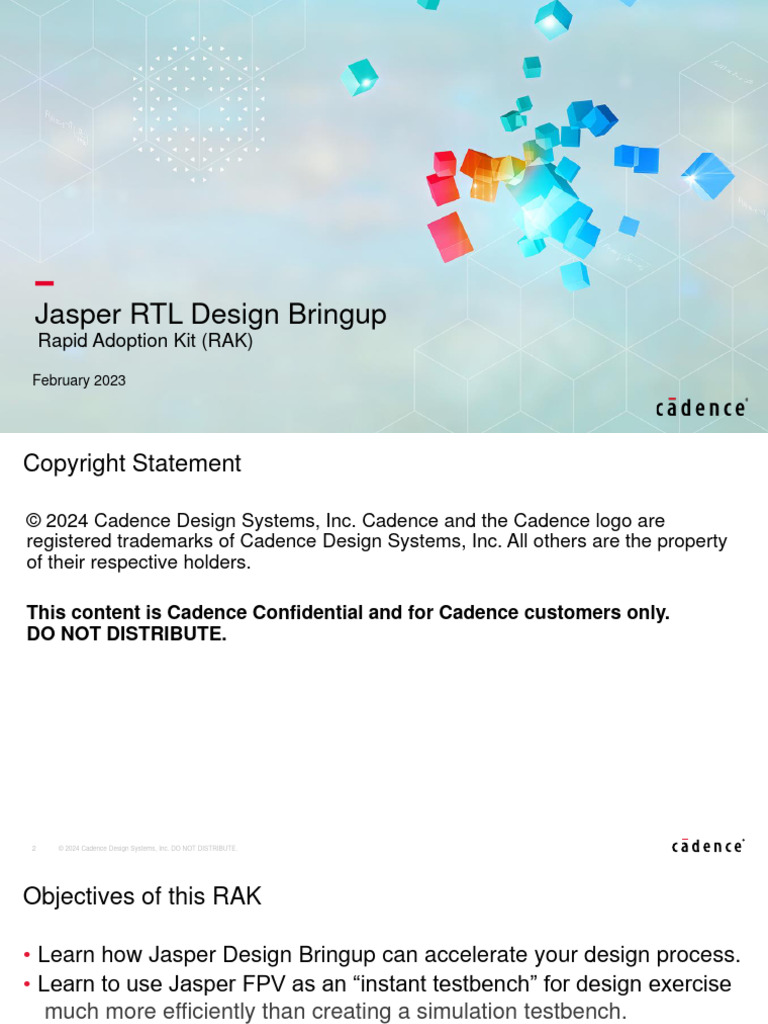 Jasper RTL Design Bringup | PDF | Simulation | Logic Synthesis
