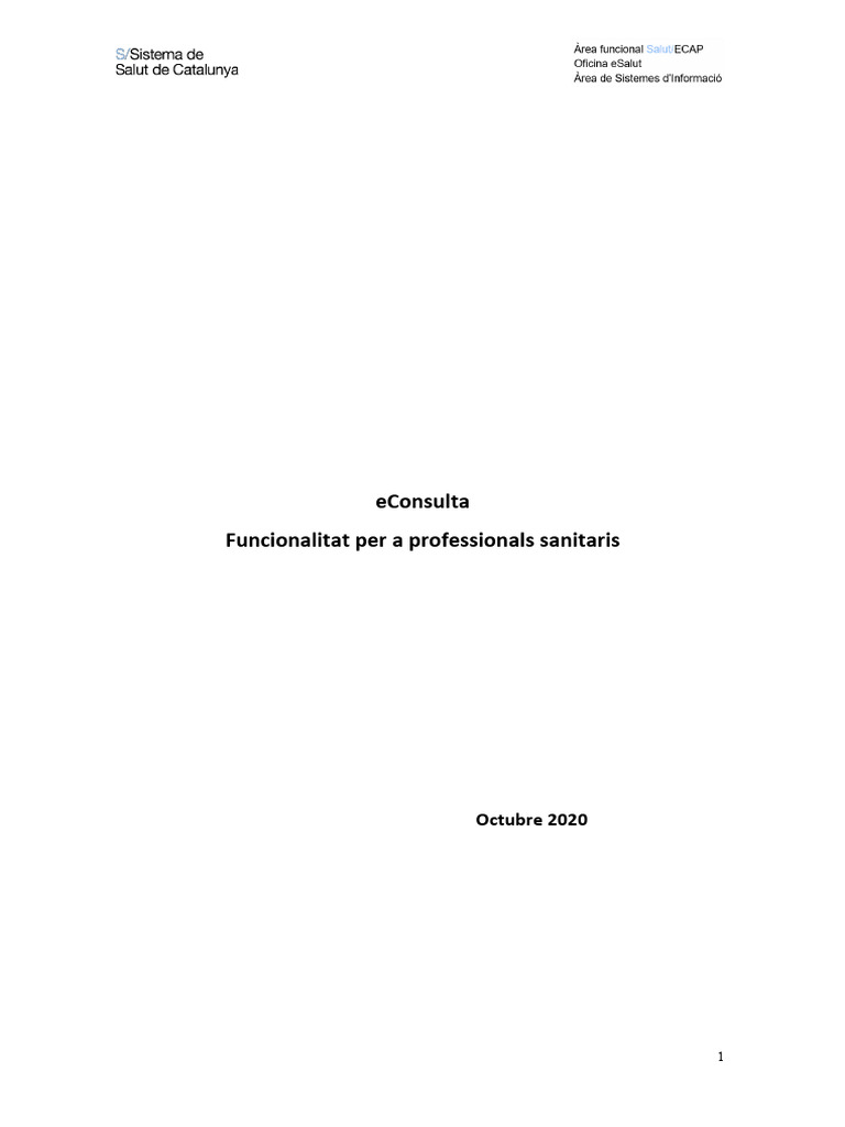 ECAP - Manual Dús Econsulta | PDF