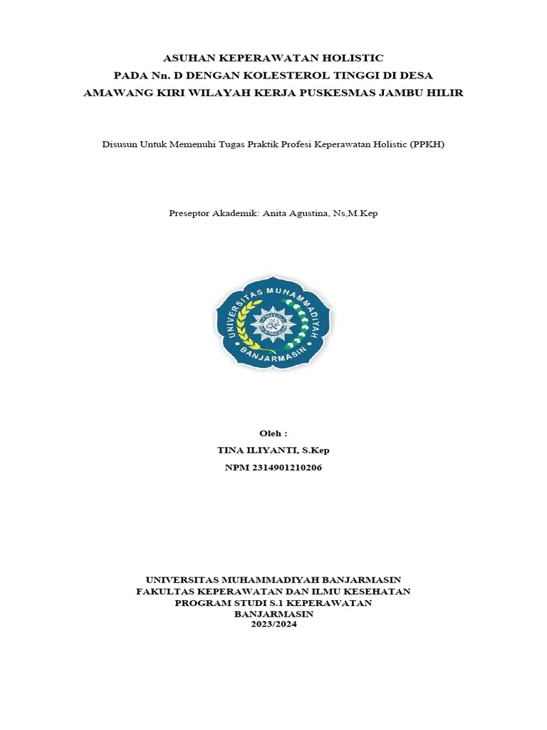 Askep Holistic Tina | PDF | Kesehatan Holistik