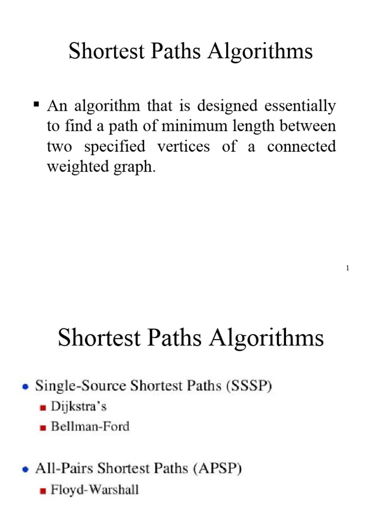 Single Source Shortest Path Pdf Algorithms And Data Structures Computational Problems