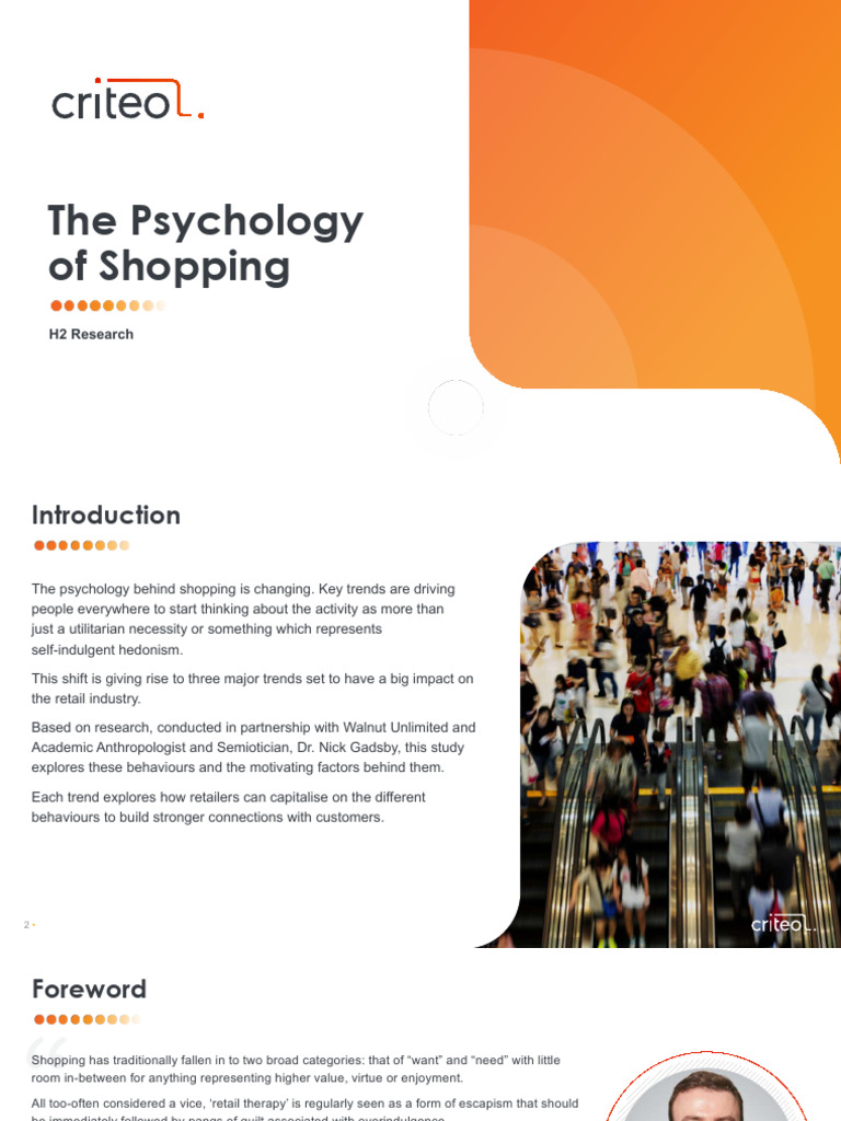 Evolving Shopping Psychology Trends | PDF | Retail | Brand