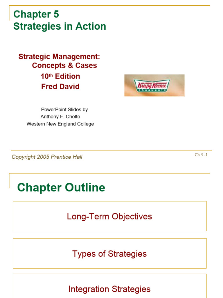 DavidFullPPT_ch5 | PDF | Strategic Management | Outsourcing